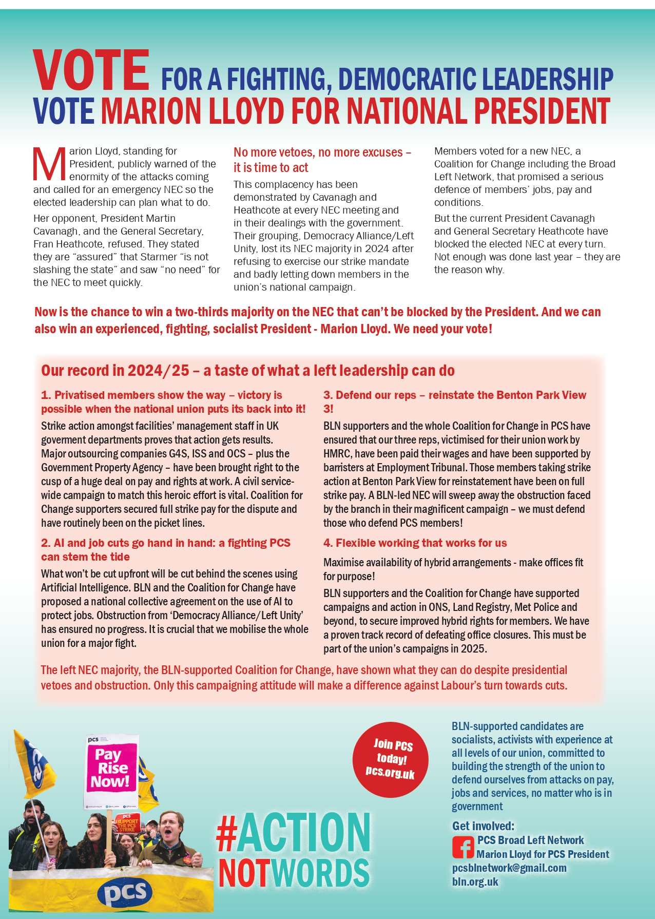 NEC Elections 2026 – PCS Broad Left Network